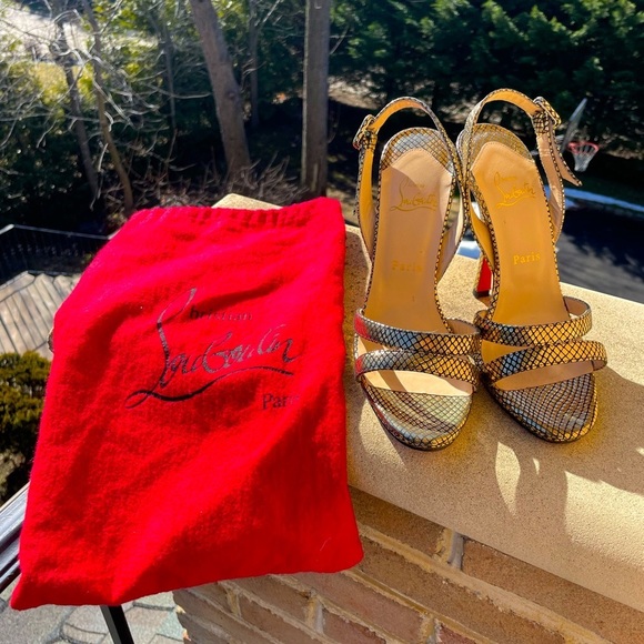 Christian Louboutin | Shoes | Christian Louboutin Heeled Sandals | Poshmark